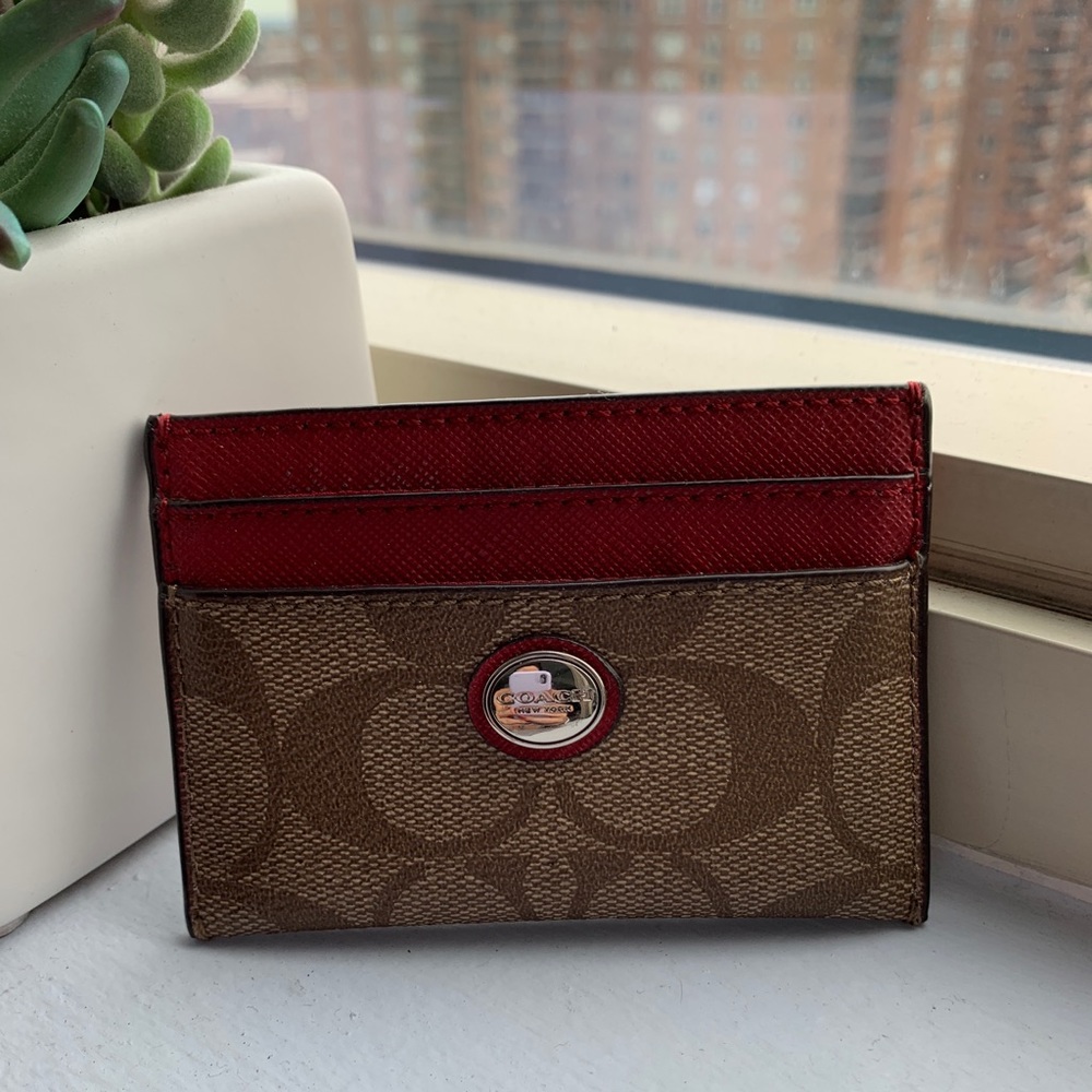 Coach Credit Card Holder Mini Wallet - Gem